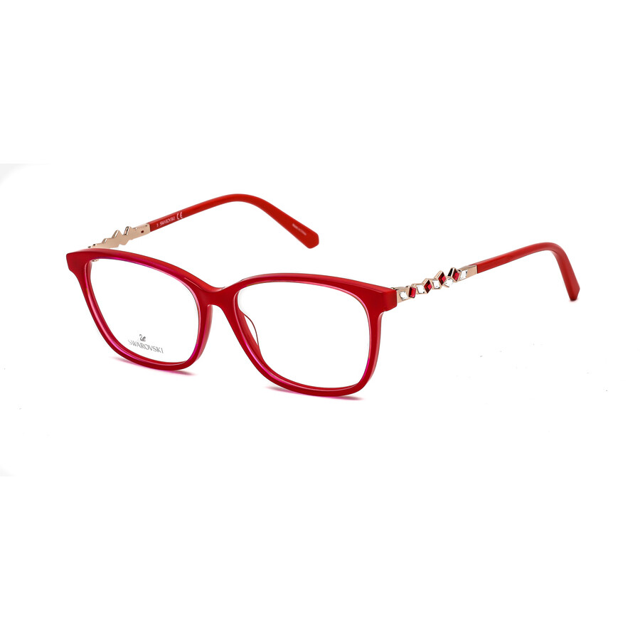Swarovski Unisex Red Rectangular Eyeglass Frames SK537106854 ...