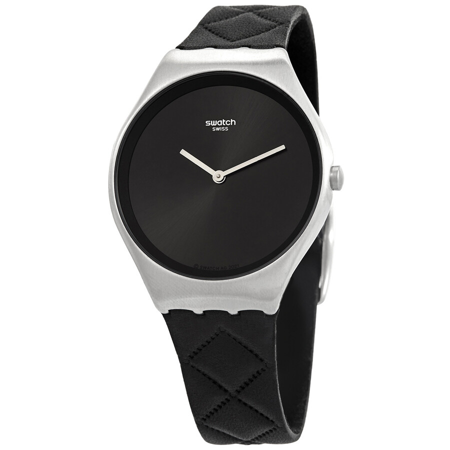 Swatch Black Quilted Quartz Men's Watch SYXS136 - Watches, Other - Jomashop