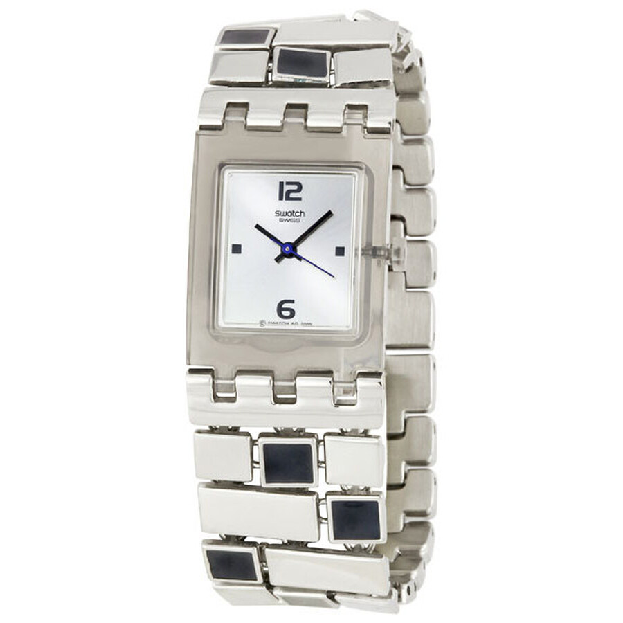 Swatch Blue Quadrilita Ladies Watch SUBM118G 054362362122 - Watches ...
