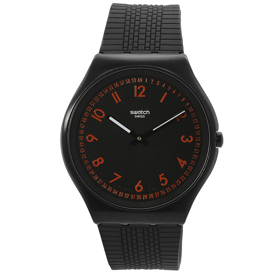 Swatch Brushed Red Quartz Black Dial Men's Watch SS07B106 - Watches ...