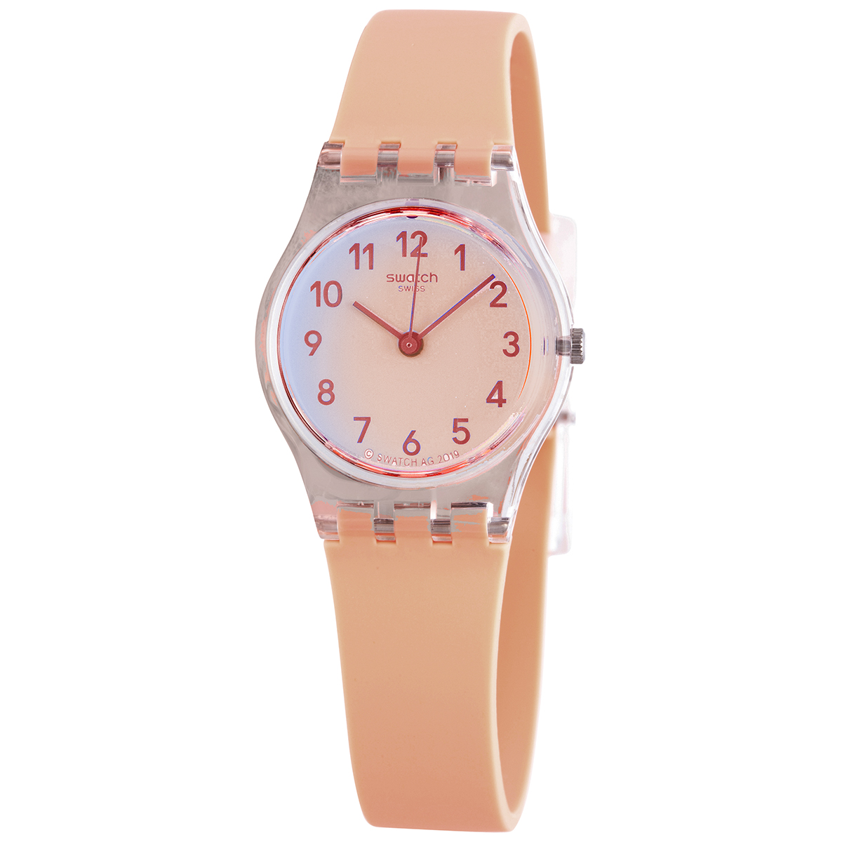 Swatch Casual Pink Quartz Orange Ombre Dial Ladies Watch LK395 ...