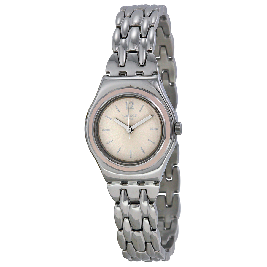 Swatch Discretly Grey Dial Stainless Steel Ladies Watch YSS285G ...