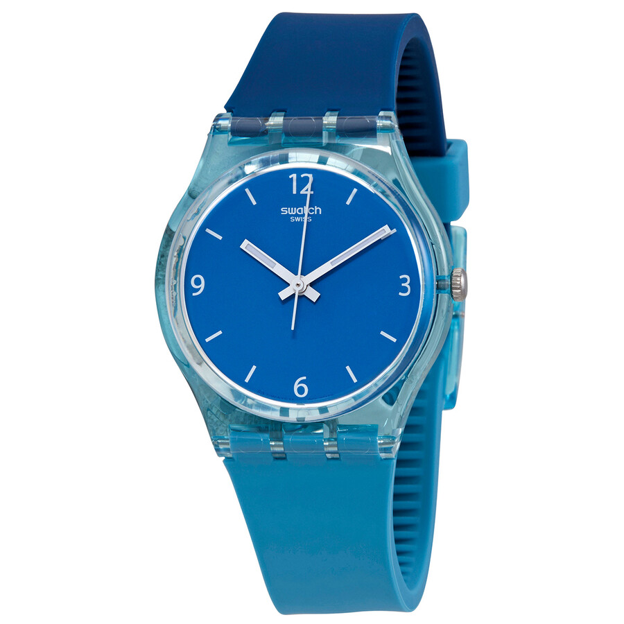 Swatch Fraicheur Quartz Blue Dial Blue Silicone Unisex Watch GS161 ...
