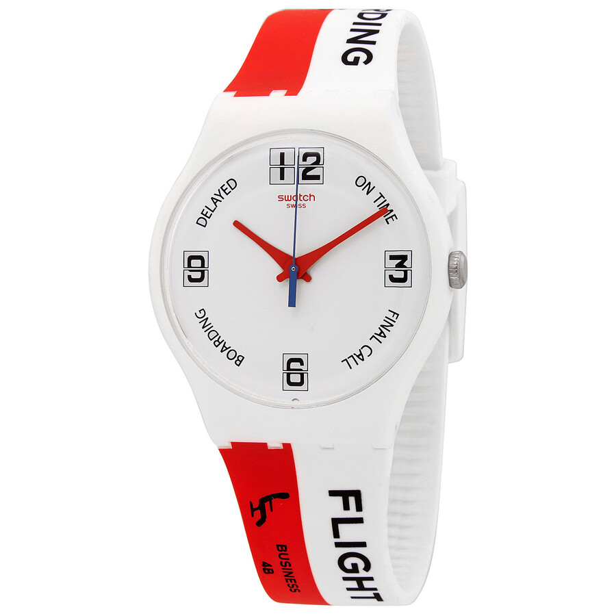 Swatch Go To Gate Quartz White Dial Men's Watch SUOW141 - Watches ...