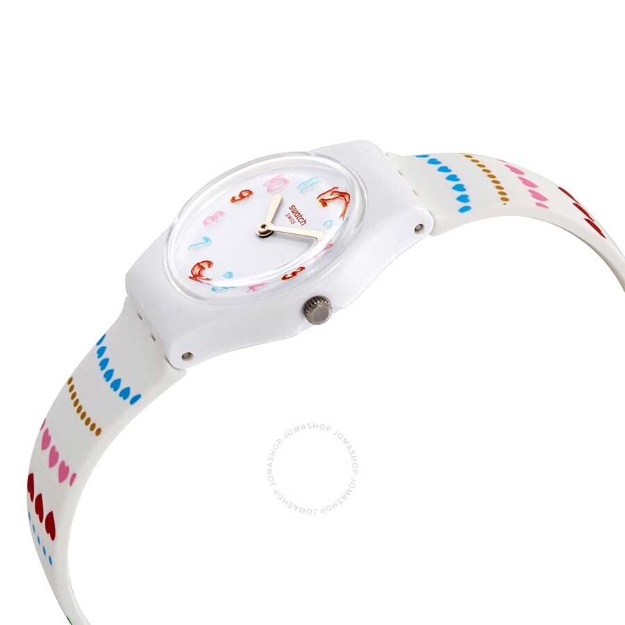 Swatch Herzlich Quartz White Dial Ladies Watch LW164 - Originals ...
