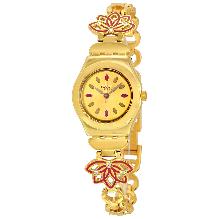 Swatch Irony Gold Dial Gold-tone Ladies Watch YSG140G - Irony - Swatch ...