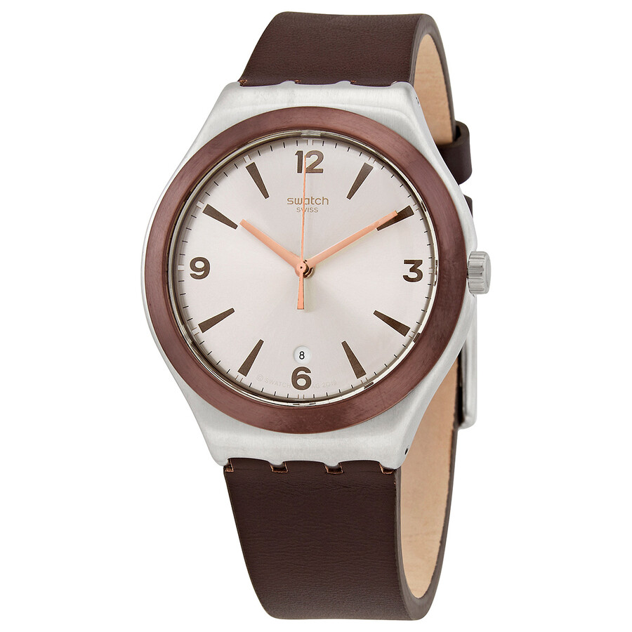 Swatch Irony O'Choco Quartz Grey Dial Men's Watch YWS450 7610522823716 ...