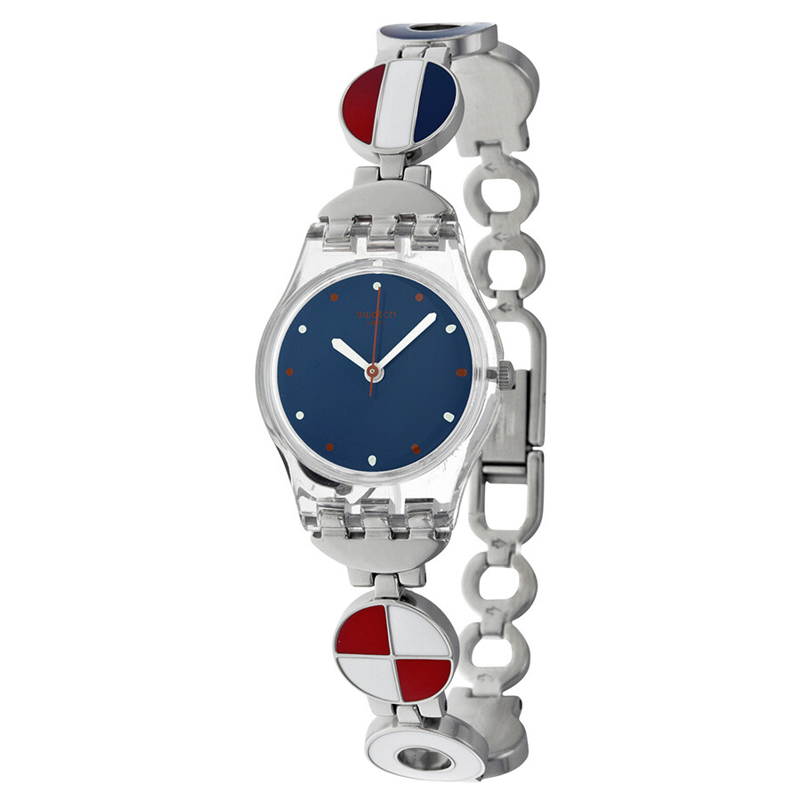 Swatch Marinette Blue Dial Stainless Steel Case Ladies Quartz Ladies ...