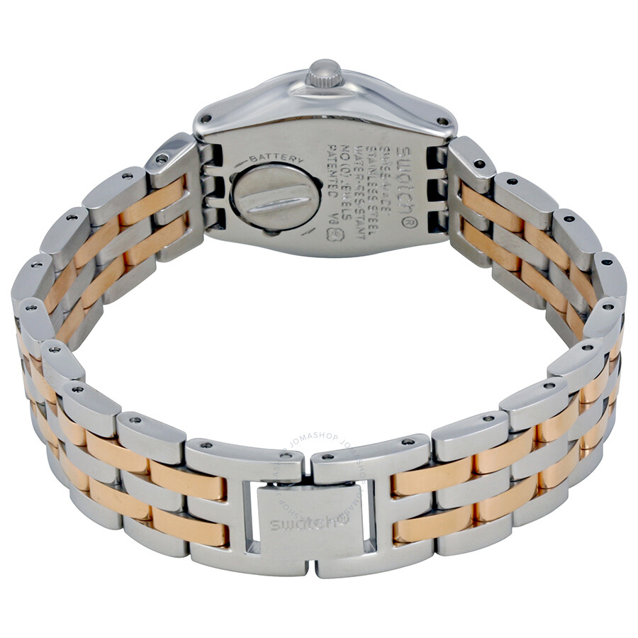 Swatch Minimix Grey Dial Ladies Two Tone Watch - Irony - Swatch ...