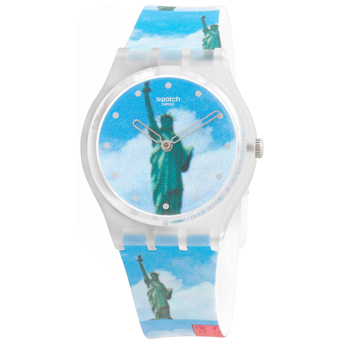 Swatch Moma New York by Tadanori Yokoo Quartz Blue Dial Unisex Watch ...