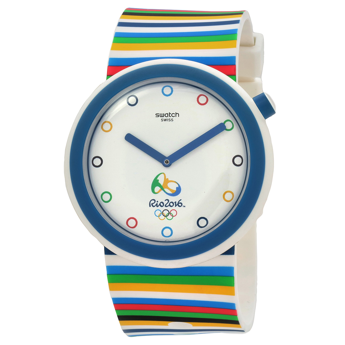 Swatch Pop-Olympic Rio 2016 Quartz White Dial Unisex Watch PNZ100 ...