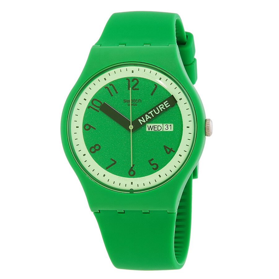 Swatch Pride Quartz Green Dial Unisex Watch SO29G704 Other Swatch ...