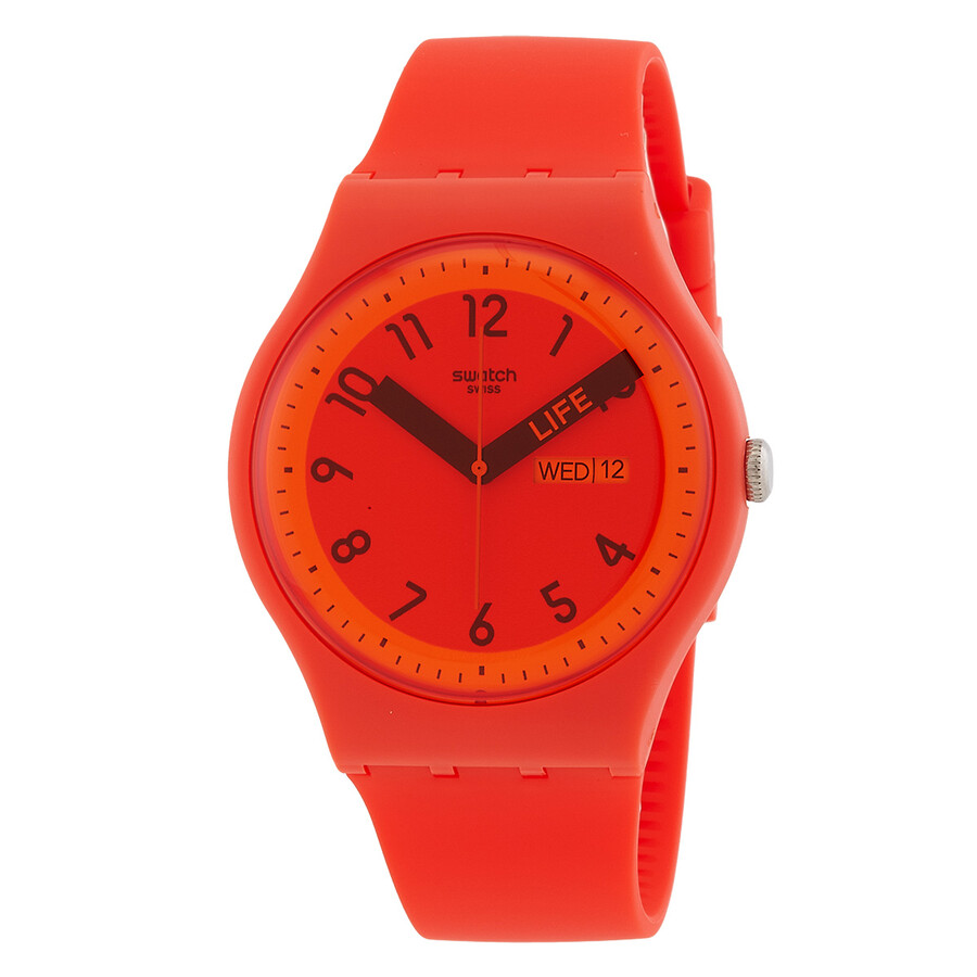 Swatch Pride Quartz Red Dial Unisex Watch SO29R705 7610522868359 ...