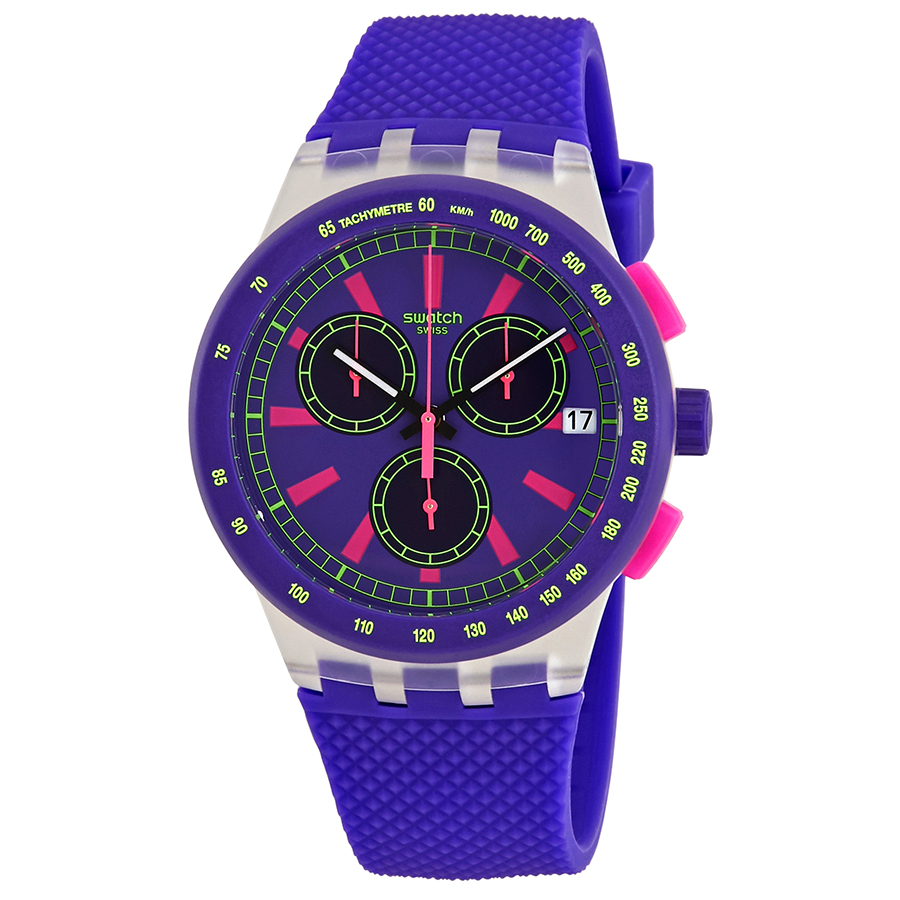 Swatch Purp-Lol Chronograph Purple Dial Ladies Watch SUSK400 Other ...