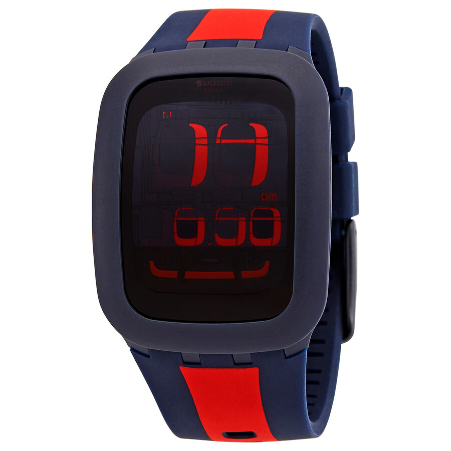 Swatch Quartz Digital Dial Unisex Watch SURN101D 7610522795990 ...