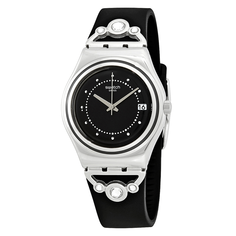 Swatch Queen's Fashion Black Dial Ladies Watch YLS462 7610522785793 ...