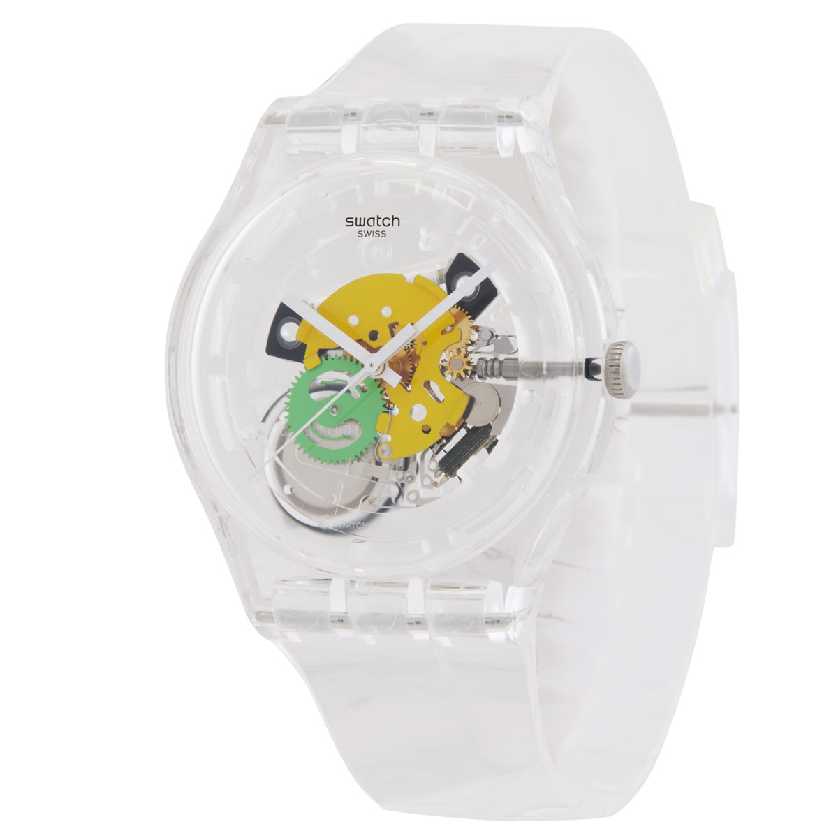 Swatch Random Ghost Quartz Transparent Unisex Watch SO29K104-S06 ...
