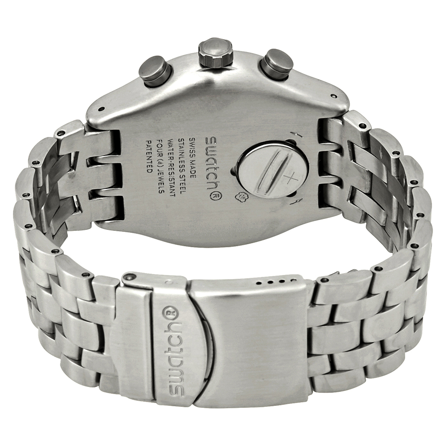 Swatch Silver Again Chronograph Silver Dial Men's Watch YVS447G - Irony ...