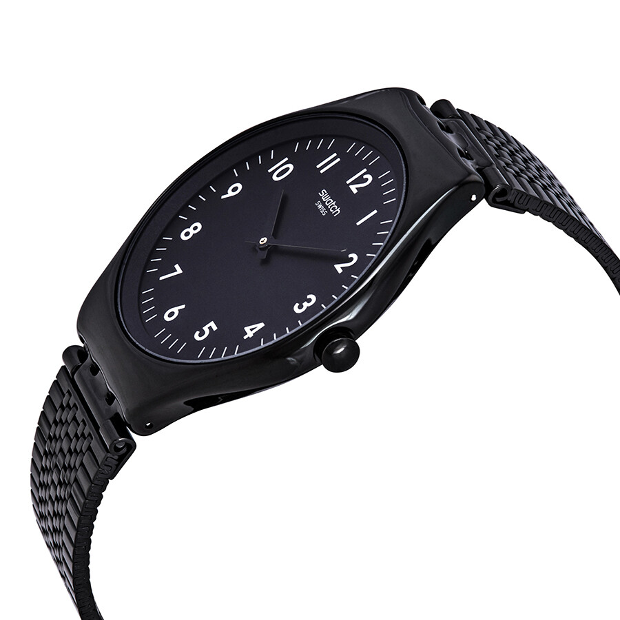 Swatch Skincoal Black Dial Unisex Stainless Steel Watch SYXB100GG ...