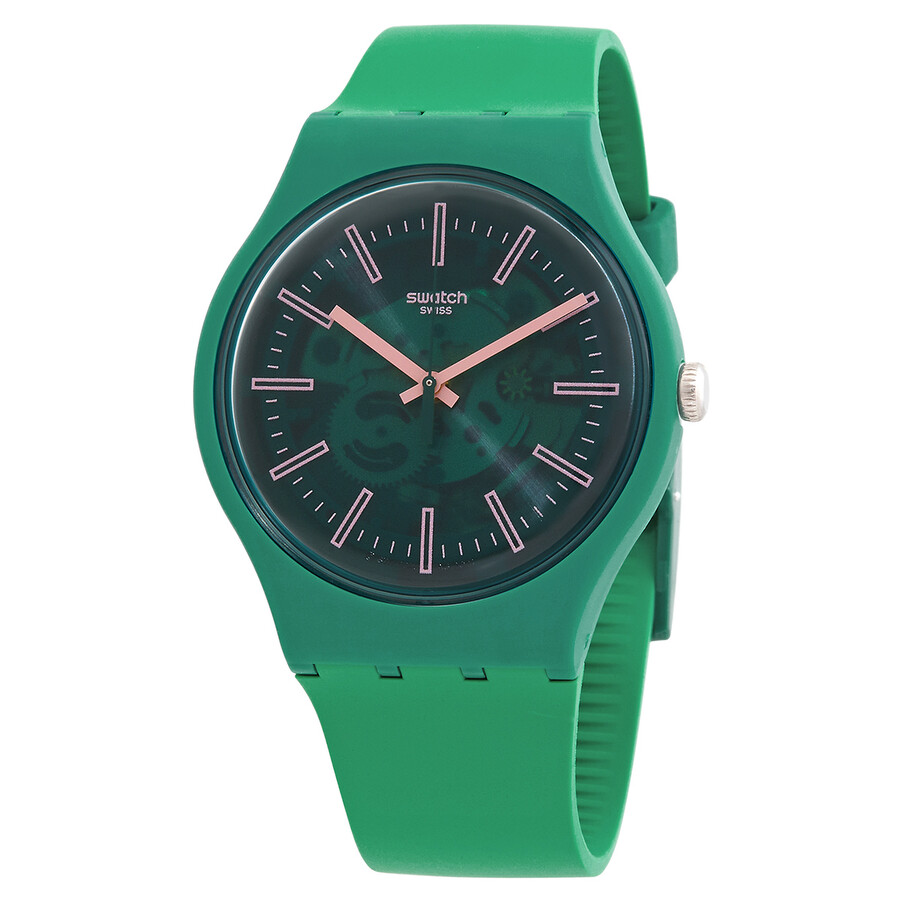 Swatch Sunbrush Grass Quartz Green Dial Men's Watch SO29G100 ...