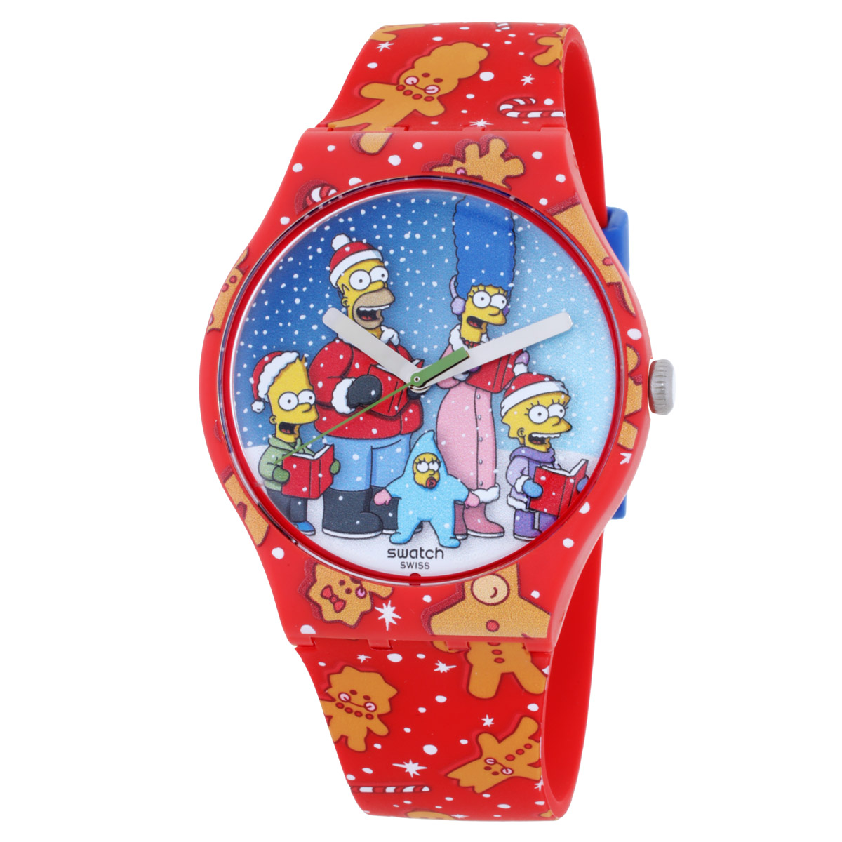 Swatch The Simpsons Collection Wondrous Winter Wonderland Quartz Blue ...