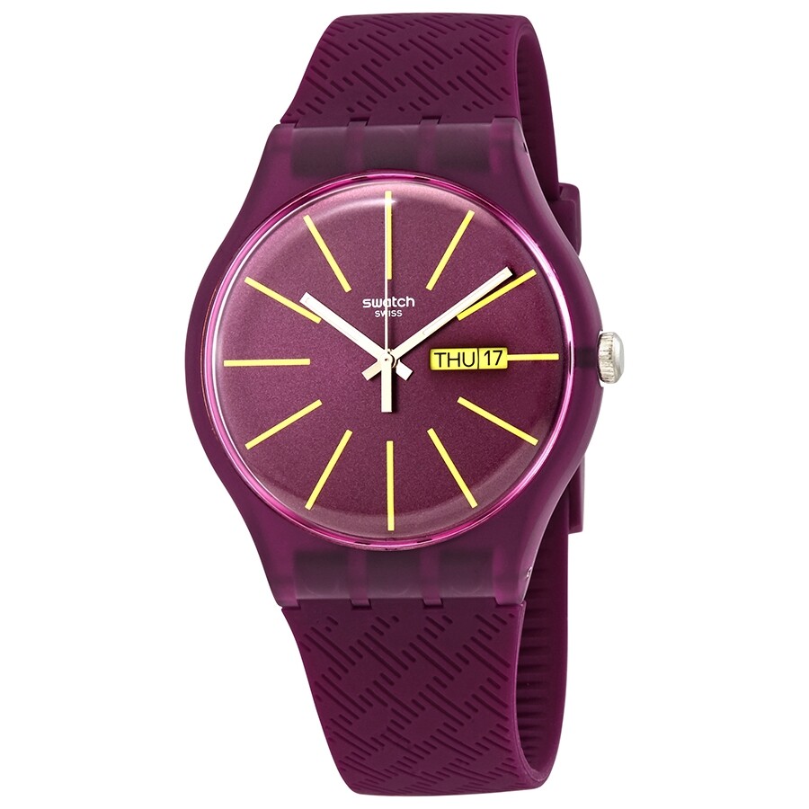 Swatch Winery Quartz Red Dial Ladies Watch SUOR709 7610522813861 ...