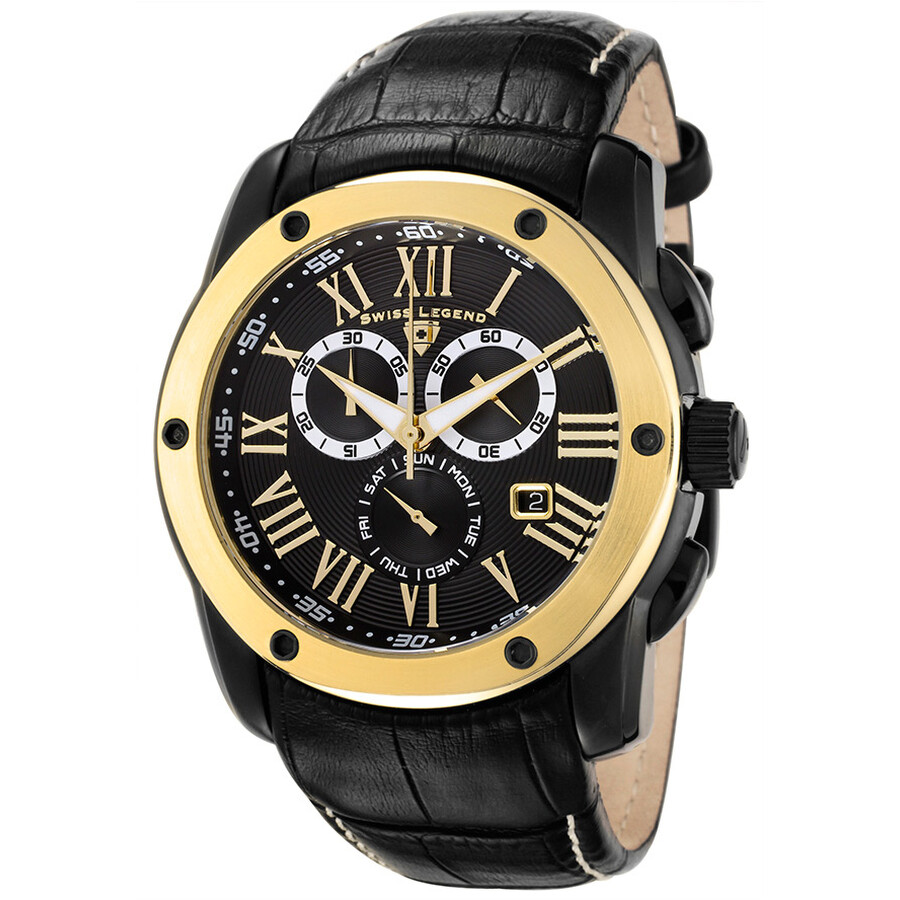 Swiss Legend Chronograph Men's Watch 10005-BB-01-GB 0722631039128 ...