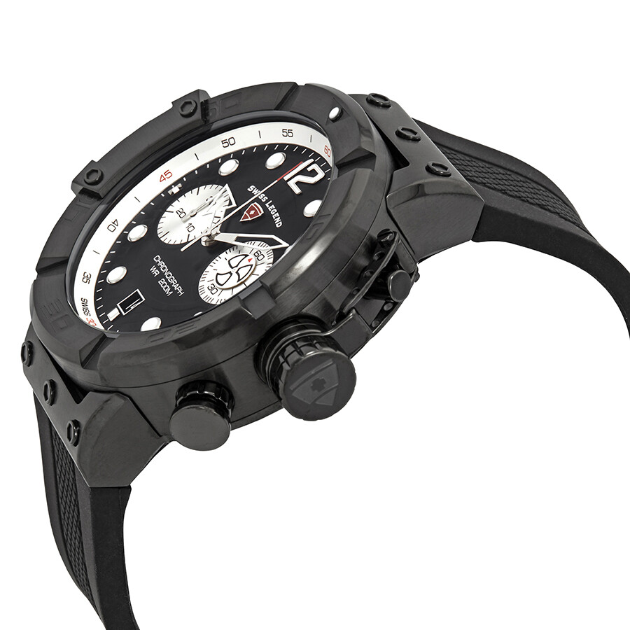 Swiss Legend Triton Chronograph Black Dial Men's Watch SL-10719SM-BB-01 ...