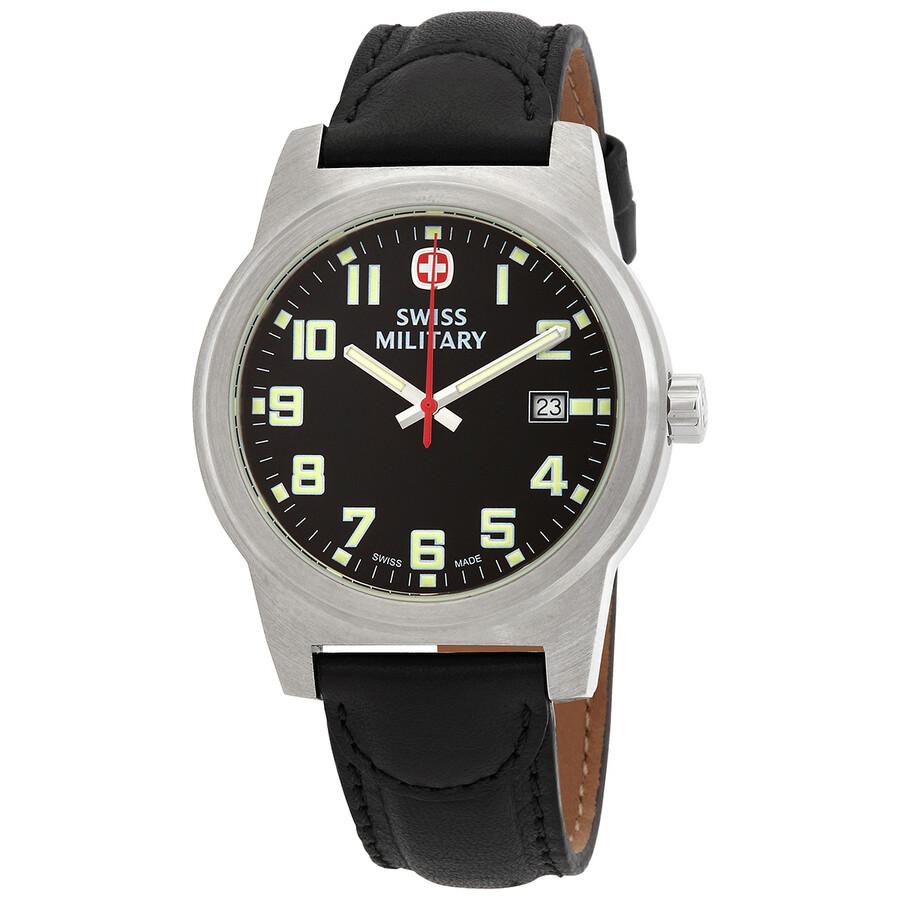 Swiss Military Field Classic Quartz Black Dial Men's Watch 52925 ...