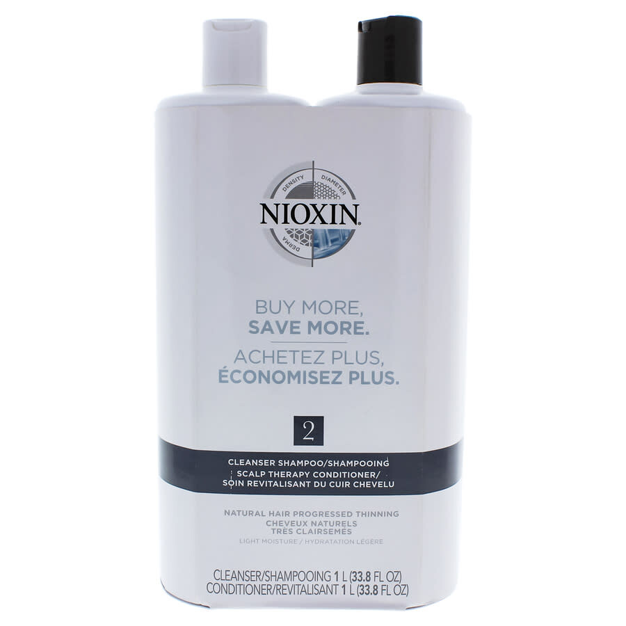 Nioxin System 2 Cleanser Scalp Therapy Conditioner Duo by Nioxin for ...