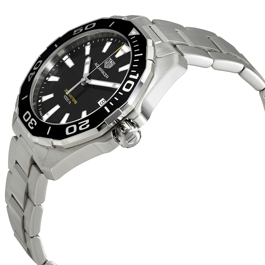 Tag Heuer Aquaracer 300M Quartz Black Dial Men's Watch WAY101A.BA0746 - Aquaracer - Tag Heuer ...