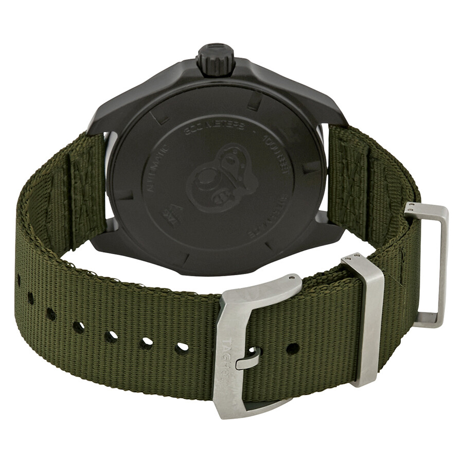 Tag Heuer Aquaracer Khaki Matte Dial Automatic Men's Textile Watch ...