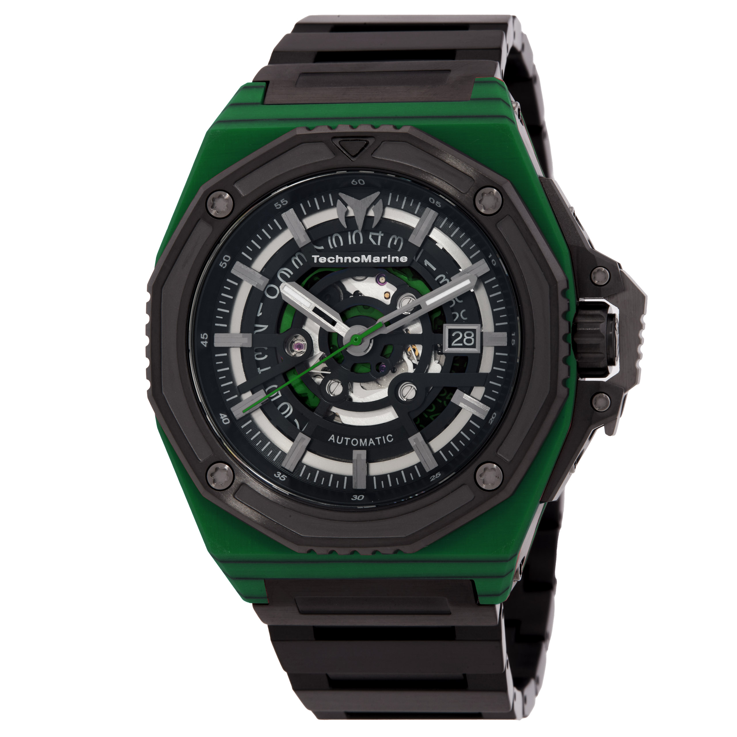 Technomarine Carbon Nautic Automatic Black Dial Men's Watch TM-525002 ...