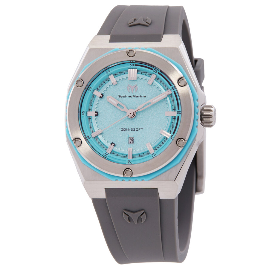 Technomarine Coral Quartz Green Dial Ladies Watch TM-416052 ...