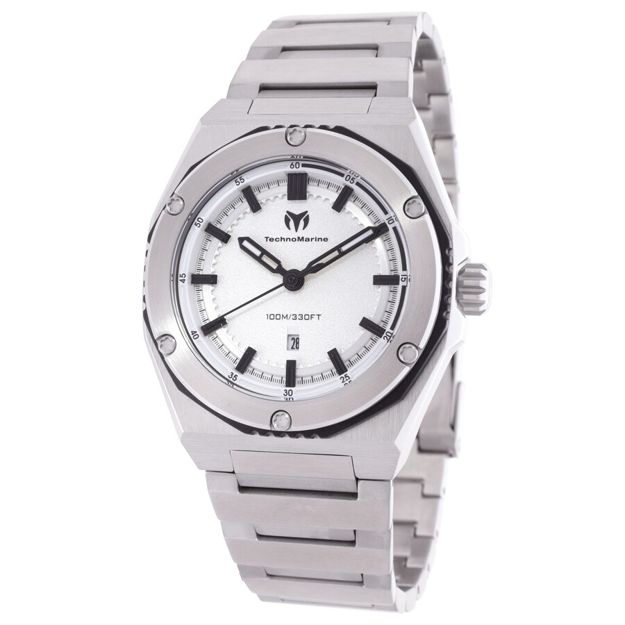 Technomarine CORAL Quartz Silver Dial Men's Watch TM-416043 886678468843 - Watches, Manta Ocean ...