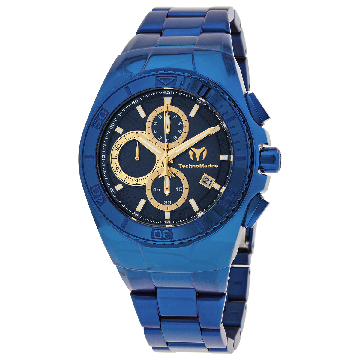 Technomarine Cruise Chronograph Quartz Blue Dial Men's Watch TM-821013 ...