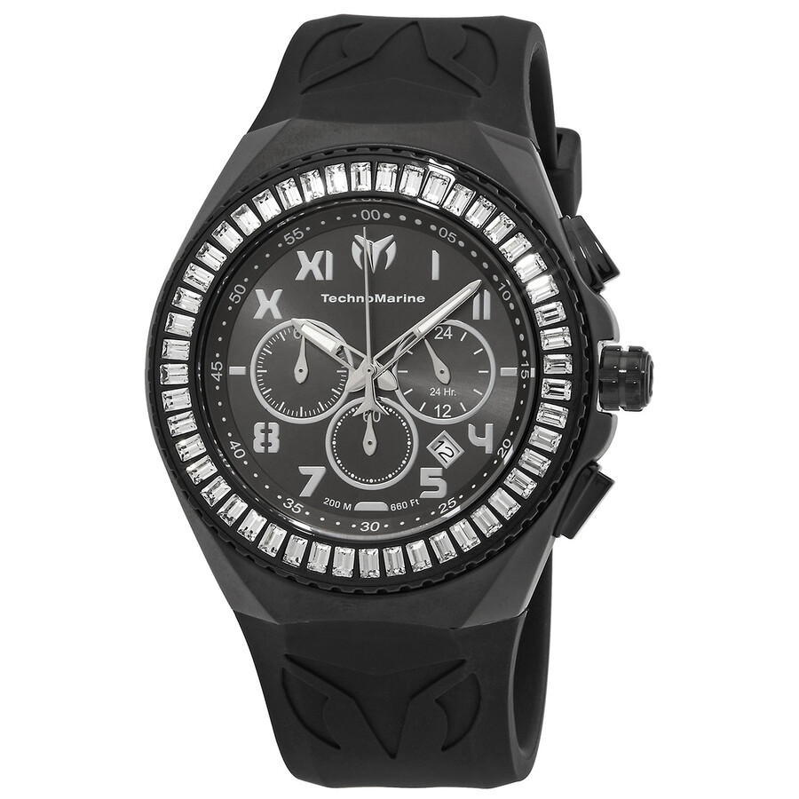 Technomarine Manta Ocean Chronograph Quartz Gunmetal Dial Men's Watch TM-221042 886678466931 ...