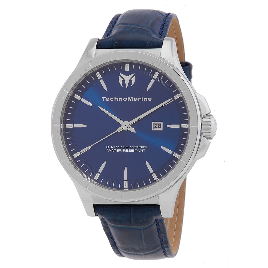 Technomarine MoonSun Date Quartz Blue Dial Men's Watch TM-822012 ...