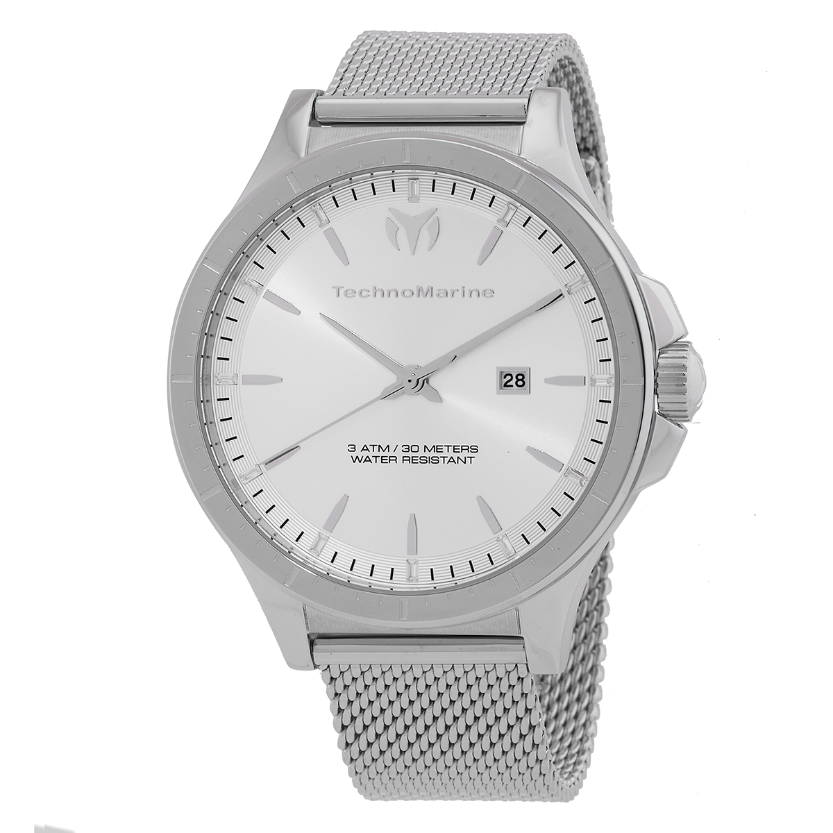 Technomarine MoonSun Date Quartz Silver Dial Men's Watch TM-822002 ...