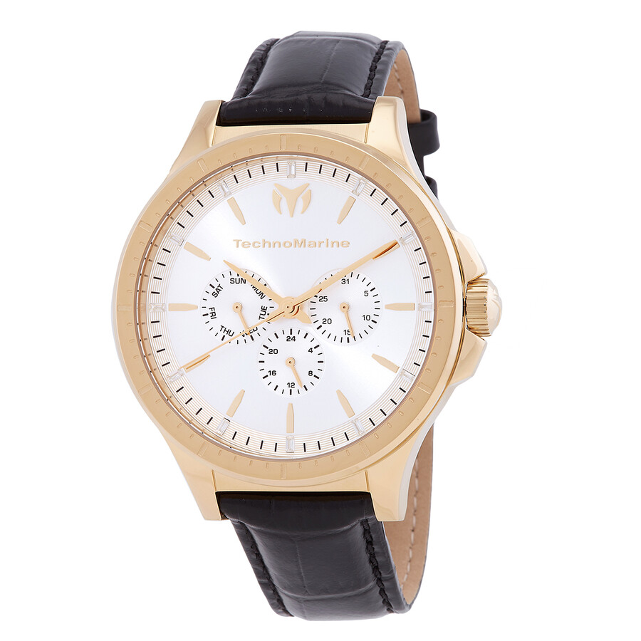 Technomarine MoonSun Date-Day Quartz Silver Dial Men's Watch TM-822028 ...