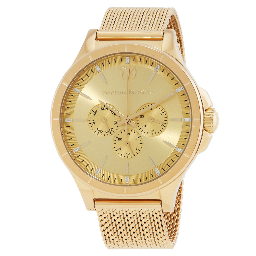 Technomarine Moonsun Quartz Gold Dial Men's Watch TM-822024 ...