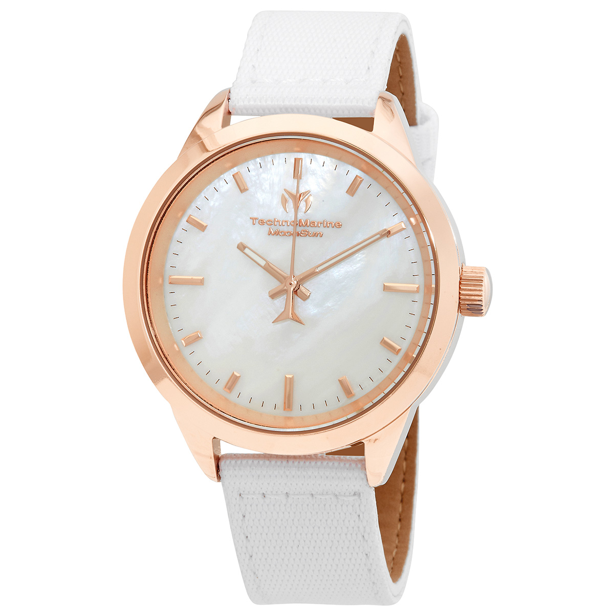 Technomarine MoonSun Quartz Mother of Pearl Dial Ladies Watch TM-820002 ...