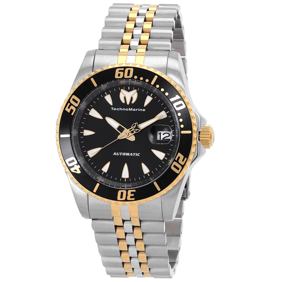 Technomarine Sea Automatic Black Dial Men's Watch TM-219048 Manta Ocean ...