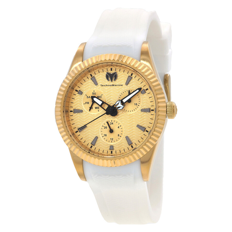 Technomarine Sea Dream Gold-tone Dial Ladies Watch TM-724003 ...