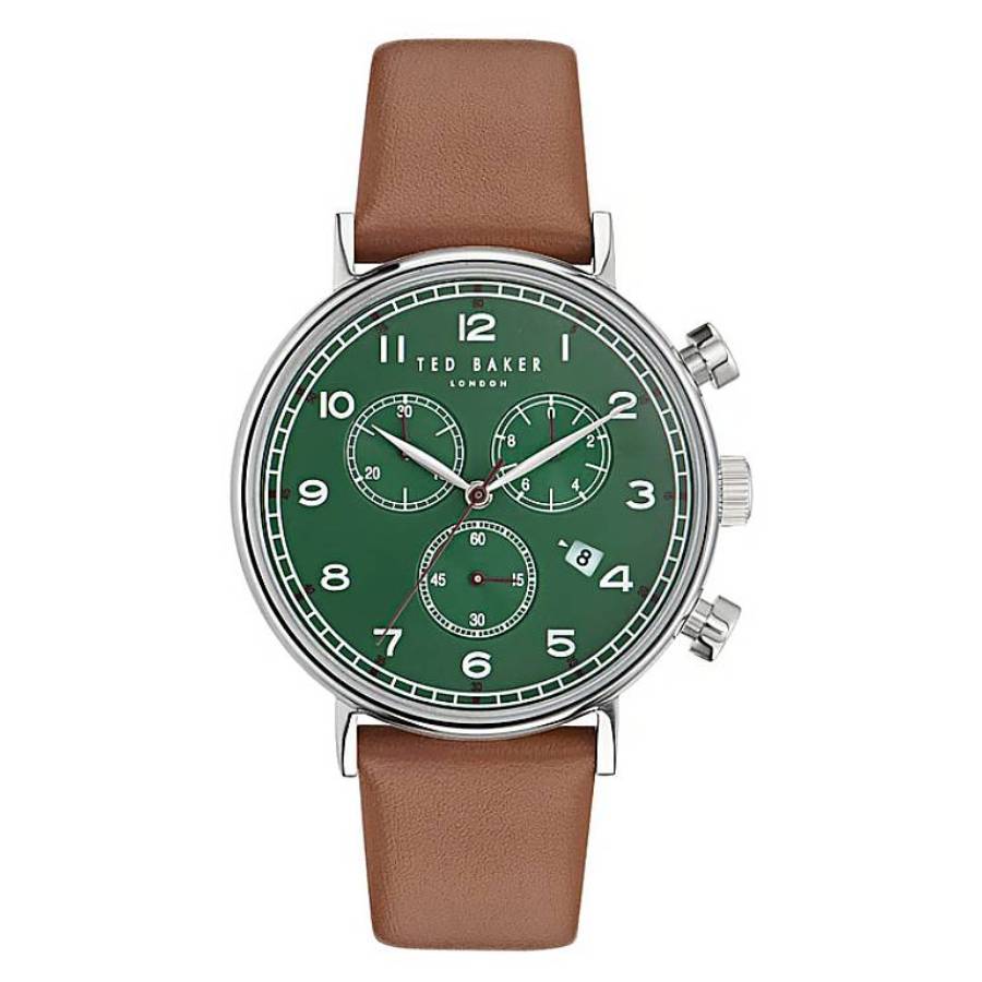 Ted Baker Barnett Backlight Chronograph Quartz Green Dial Men's Watch ...