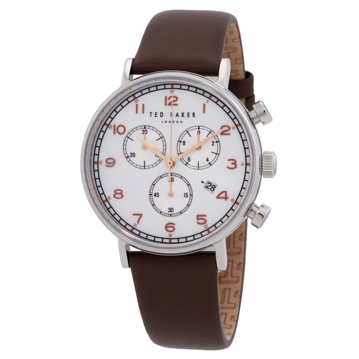 Ted Baker Barnett Backlight Chronograph Quartz Silver Dial Men's Watch ...