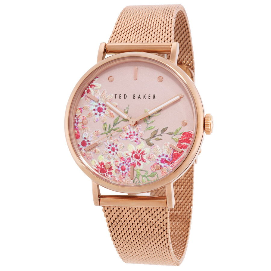 Ted Baker Phylipa Quartz Pink Dial Ladies Watch BKPPHS237 BKPPHS2379I ...