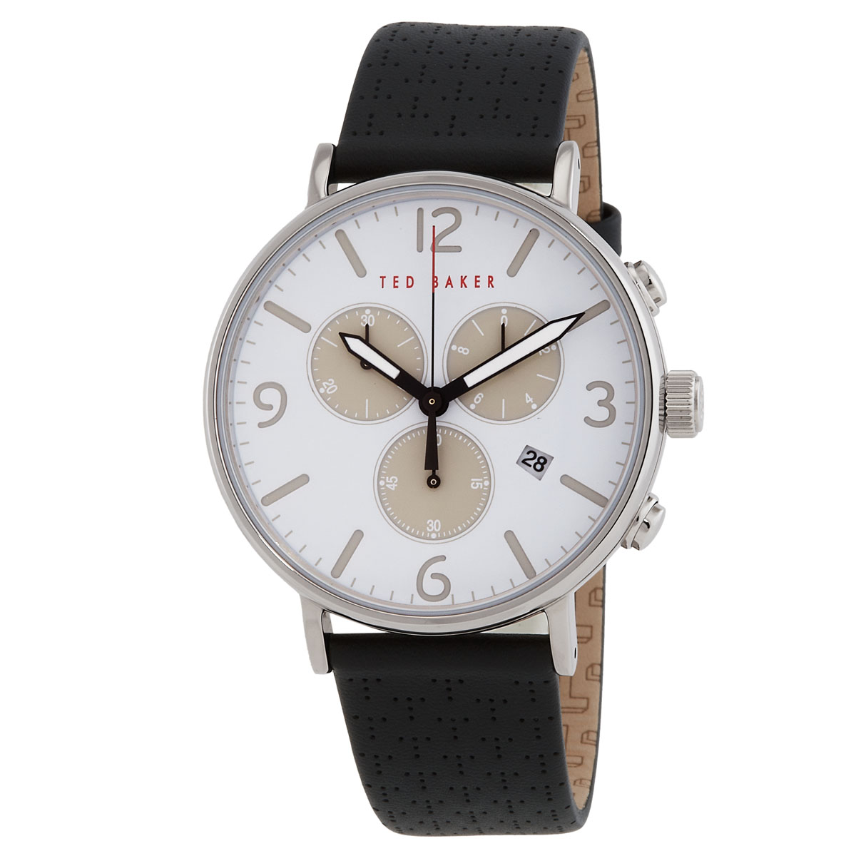 Ted Baker Timeless Chronograph Quartz White Dial Men's Watch BKPBAS203 ...
