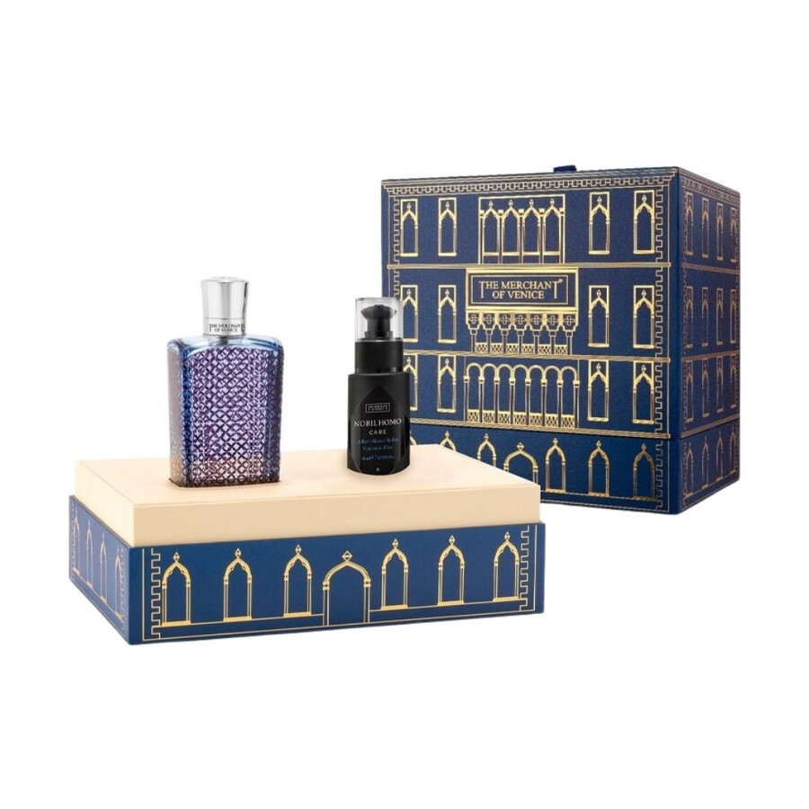 The Merchant Of Venice Men's Venetian Blue Gift Set Fragrances ...
