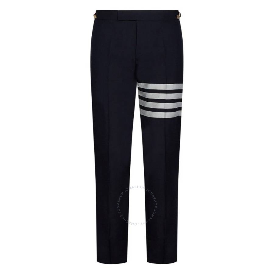 Thom Browne Low Rise 4-Bar Plain Weave Trousers, Brand Size 1 (Small ...